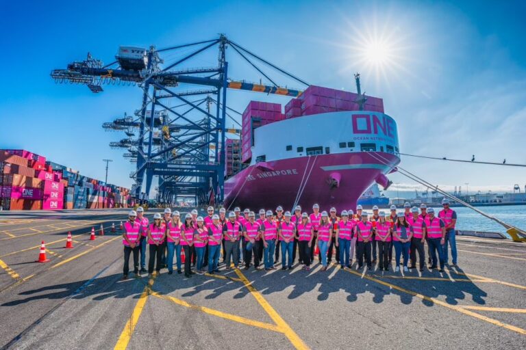 Celebrating the Maiden Voyage of the ONE Singapore at YTI - Yusen Terminals